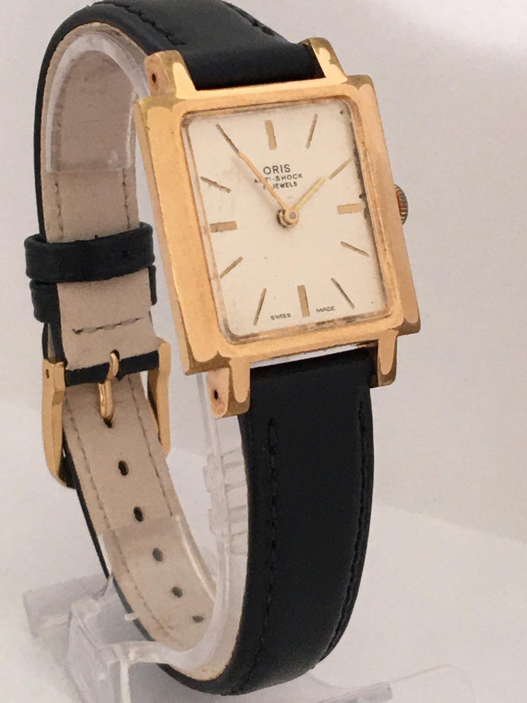 Vintage Gold-Plated and Stainless Steel 1970s Oris Watch For Sale at ...