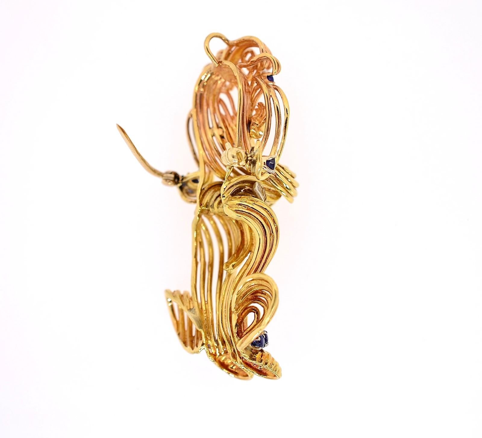 Vintage Gold Poodle Brooch at 1stDibs | poodle brooches, vintage poodle ...