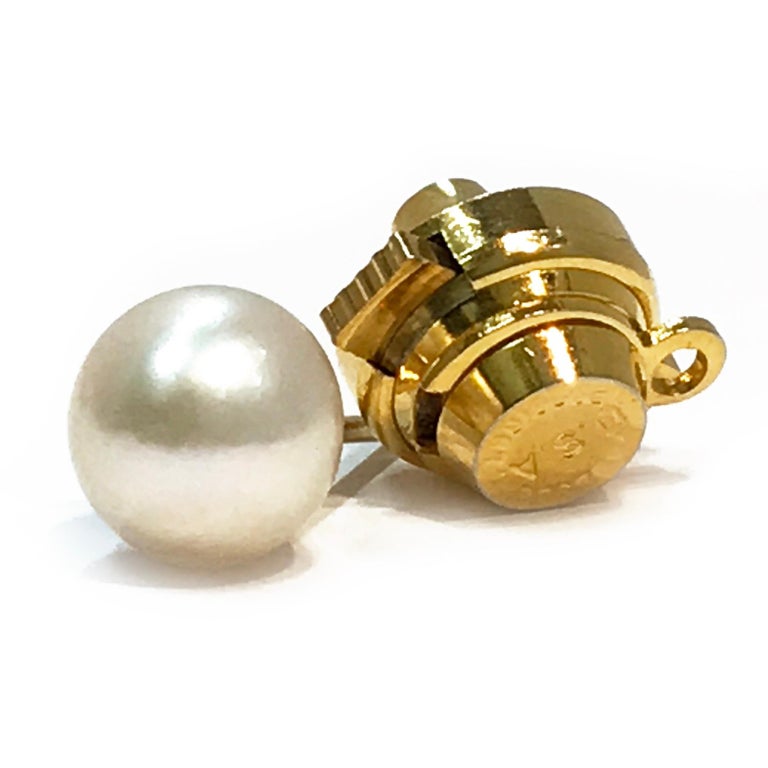 Vintage Gold Single Pearl Tie Tack at 1stDibs | gold cross tie tack ...