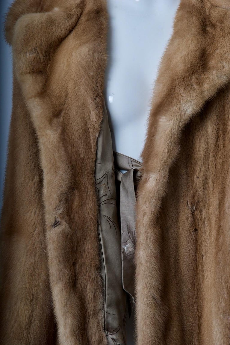 Vintage Golden Mink Jacket For Sale at 1stDibs
