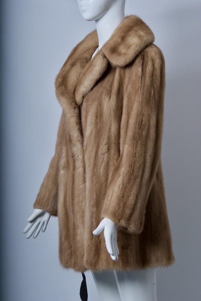 Vintage Golden Mink Jacket For Sale at 1stDibs