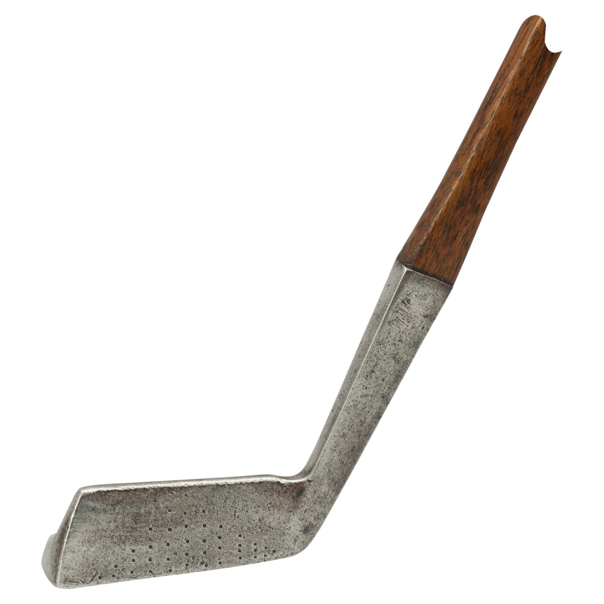 Vintage Hickory Golf Club, Braid Mills Long Nose Putter at 1stDibs