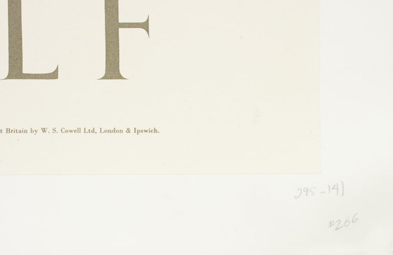 Vintage Golf Print, Come to Britain for Golf by Roland Hilder For Sale ...