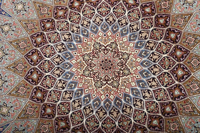 Vintage Gonbad Design Tabriz Persian Rug. Size: 9 ft 11 in x 13 ft For ...