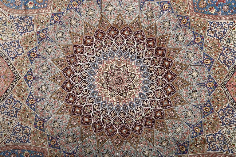 Vintage Gonbad Design Tabriz Persian Rug. Size: 9 ft 11 in x 13 ft For ...