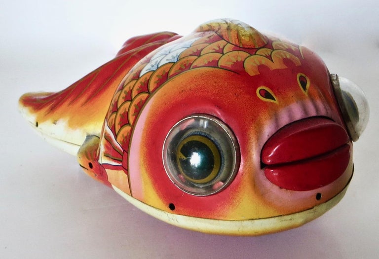 Vintage "Googly Eyed" Goldfish Japanese Windup Toy, circa 1950s at ...
