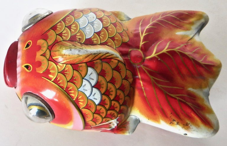 Vintage "Googly Eyed" Goldfish Japanese Windup Toy, circa 1950s at ...