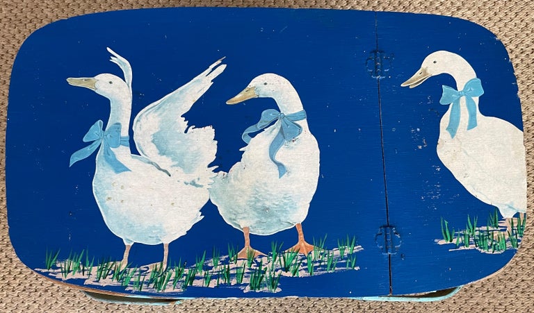 Vintage Goose Basket For Sale at 1stDibs