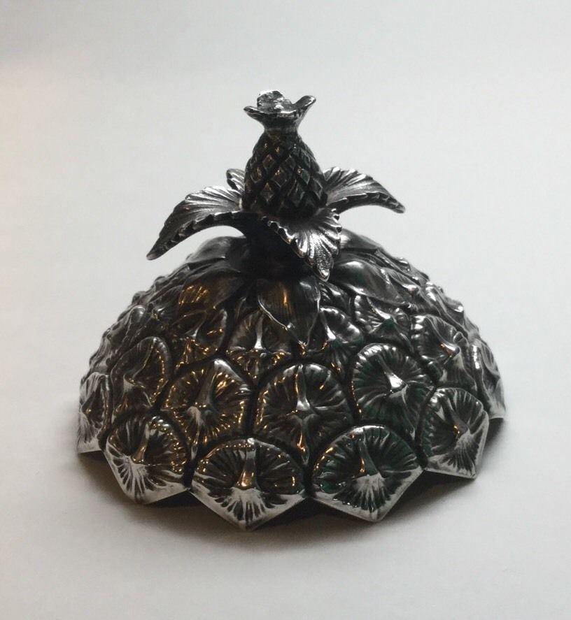 Vintage Gorham Sterling Silver Jam Jar Pineapple Lid 76 at 1stDibs
