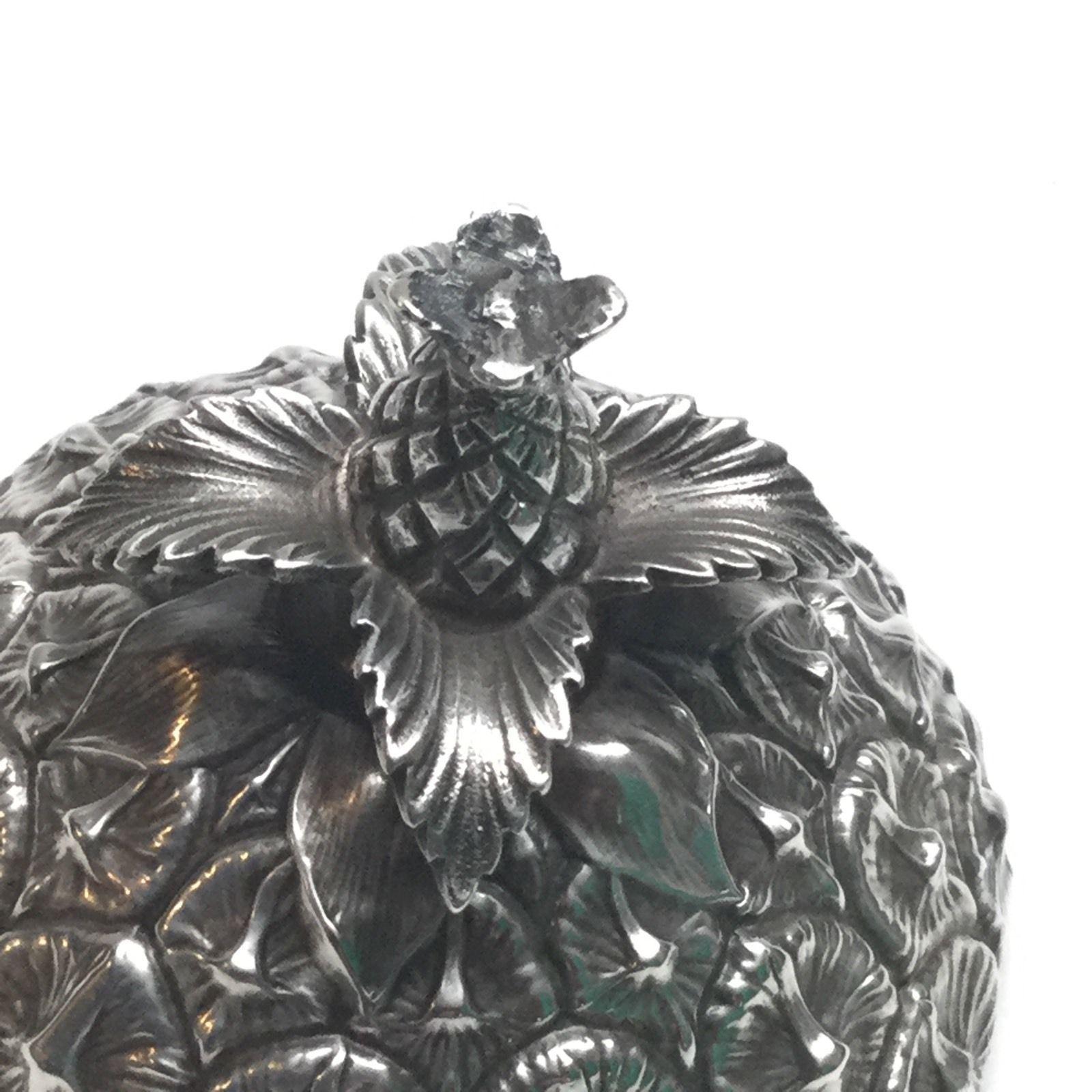 Vintage Gorham Sterling Silver Jam Jar Pineapple Lid 76 at 1stDibs