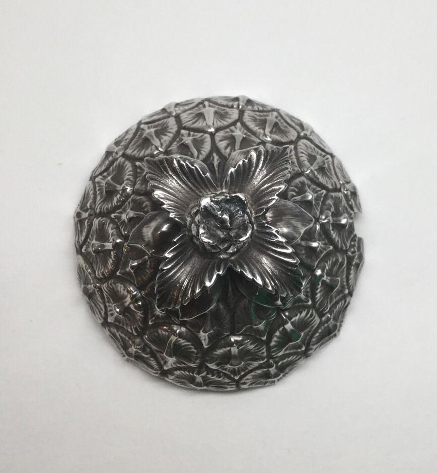 Vintage Gorham Sterling Silver Jam Jar Pineapple Lid 76 at 1stDibs