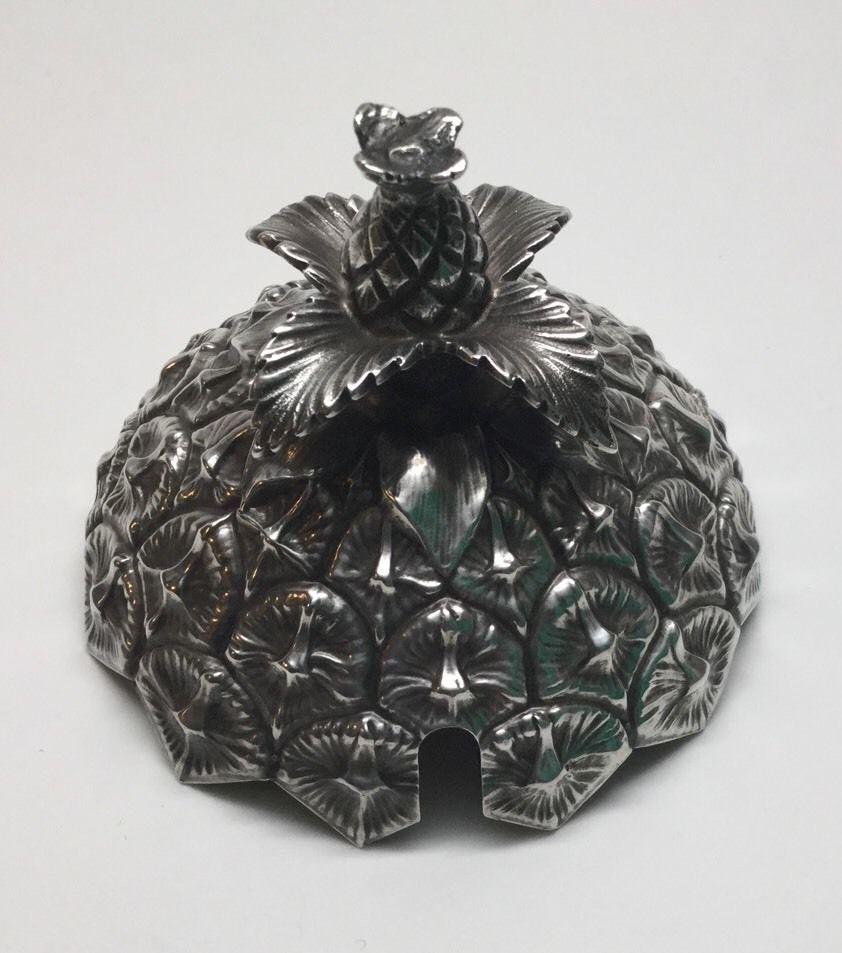 Vintage Gorham Sterling Silver Jam Jar Pineapple Lid 76 at 1stDibs