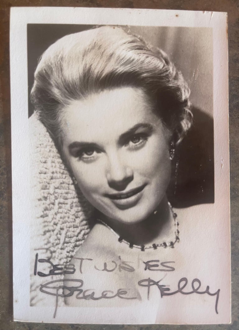 Vintage Grace Kelly Signed Photograph For Sale at 1stDibs