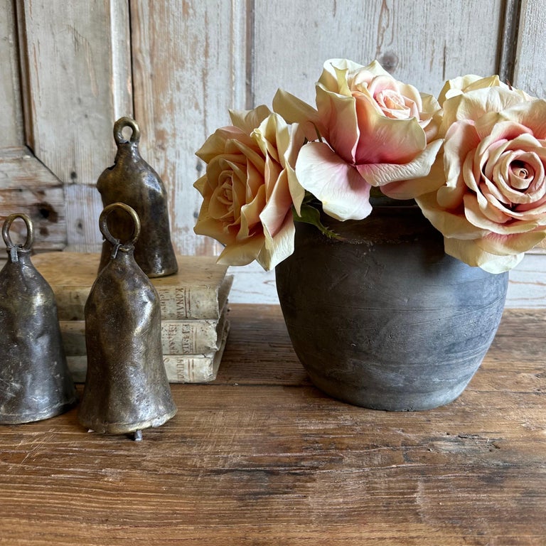 Vintage Gray Clay Weathered Pottery For Sale at 1stDibs