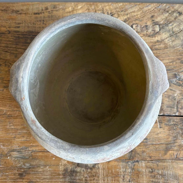 Vintage Gray Clay Weathered Pottery For Sale at 1stDibs
