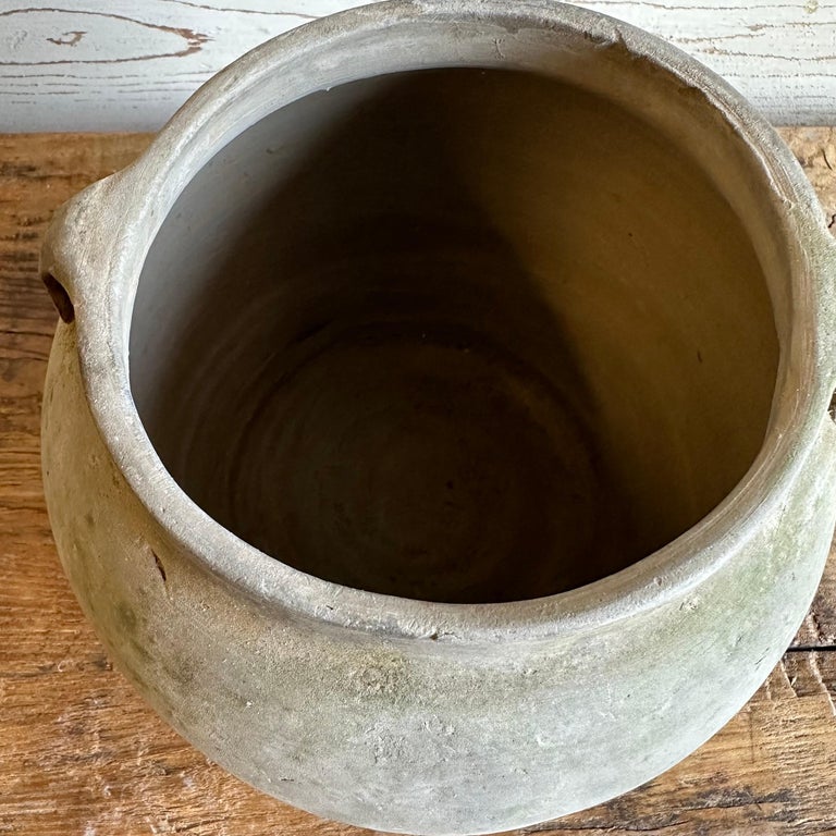 Vintage Gray Clay Weathered Pottery For Sale at 1stDibs