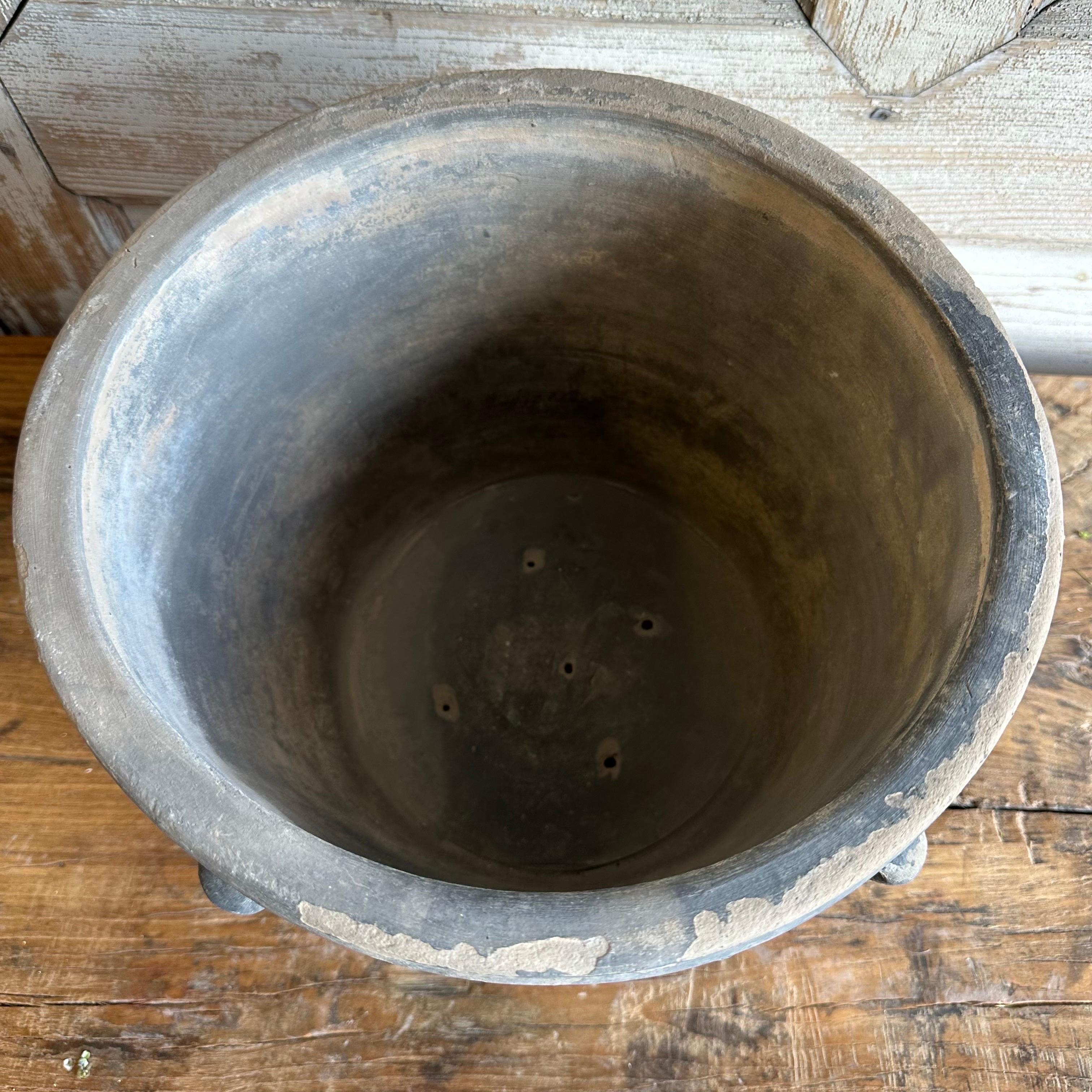Vintage Gray Clay Weathered Pottery at 1stDibs
