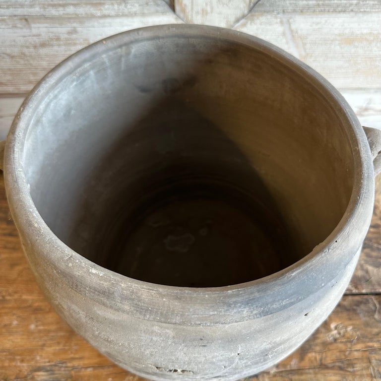 Vintage Gray Clay Weathered Pottery For Sale at 1stDibs