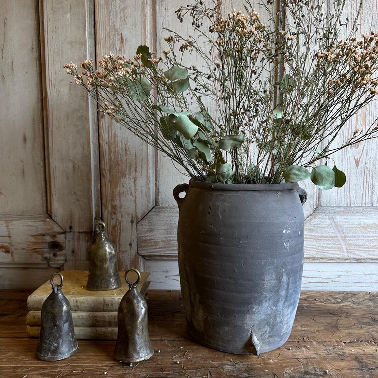 Vintage Gray Clay Weathered Pottery For Sale at 1stDibs