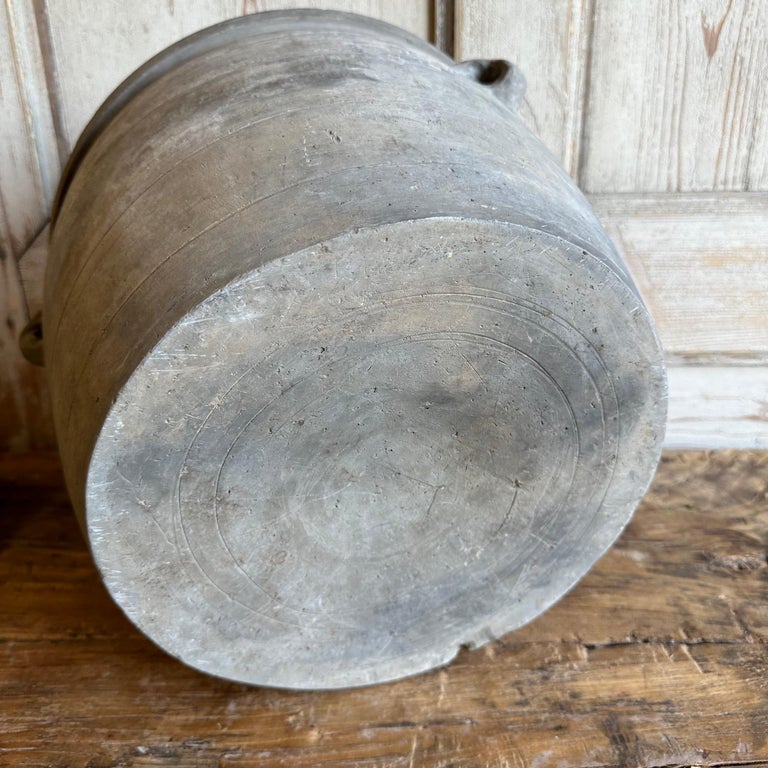 Vintage Gray Clay Weathered Pottery For Sale at 1stDibs