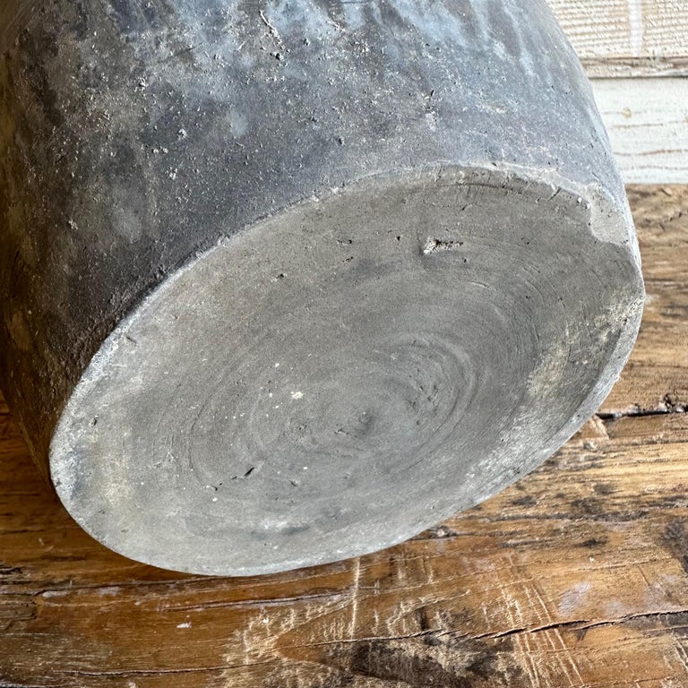 Vintage Gray Clay Weathered Pottery For Sale at 1stDibs