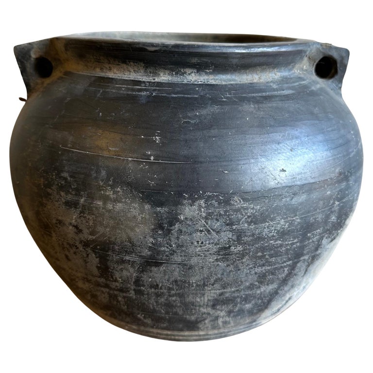 Vintage Gray Clay Weathered Pottery For Sale at 1stDibs