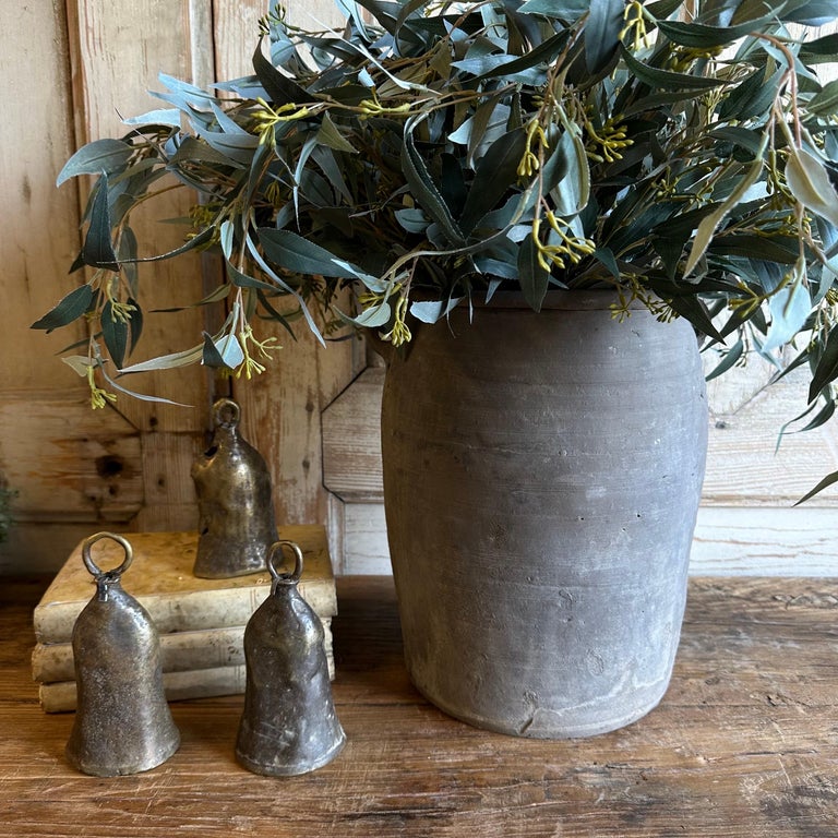 Vintage Gray Weathered Clay Pottery For Sale at 1stDibs