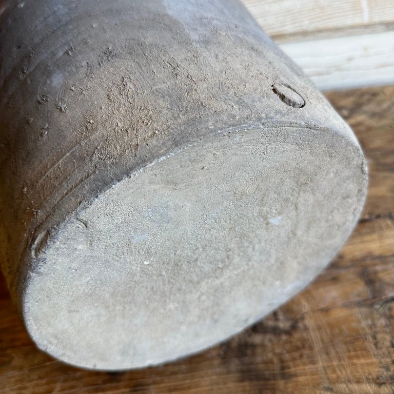 Vintage Gray Weathered Clay Pottery For Sale at 1stDibs