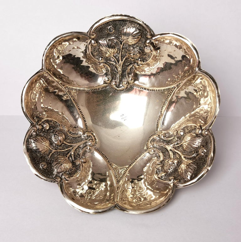 Vintage Greek Silver Bowl, Dish, Centrepiece For Sale at 1stDibs