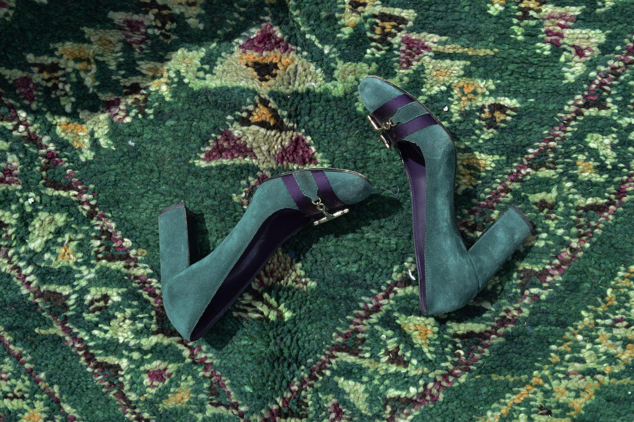 Vintage Green Beni Mguild Rug, Berber Moroccan Rug with Tribal Style ...