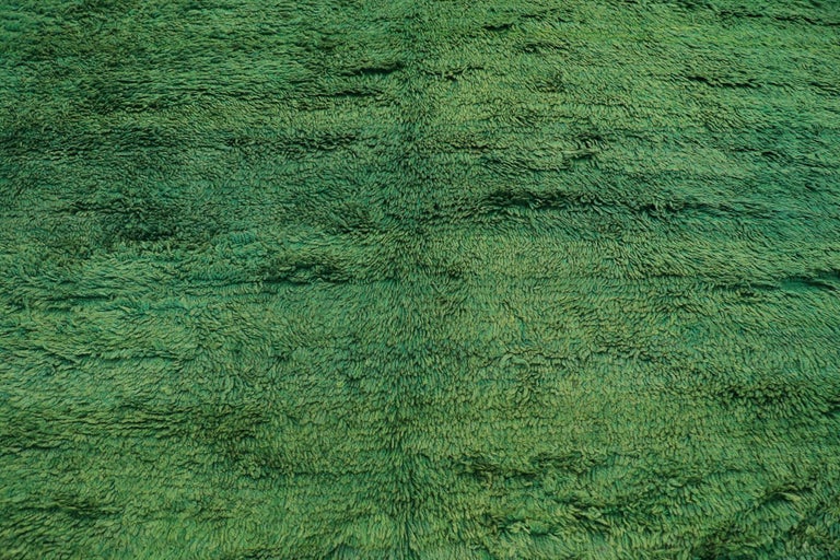 Vintage Green Beni Mrirt Moroccan Rug with Tropical Bohemian Style For ...