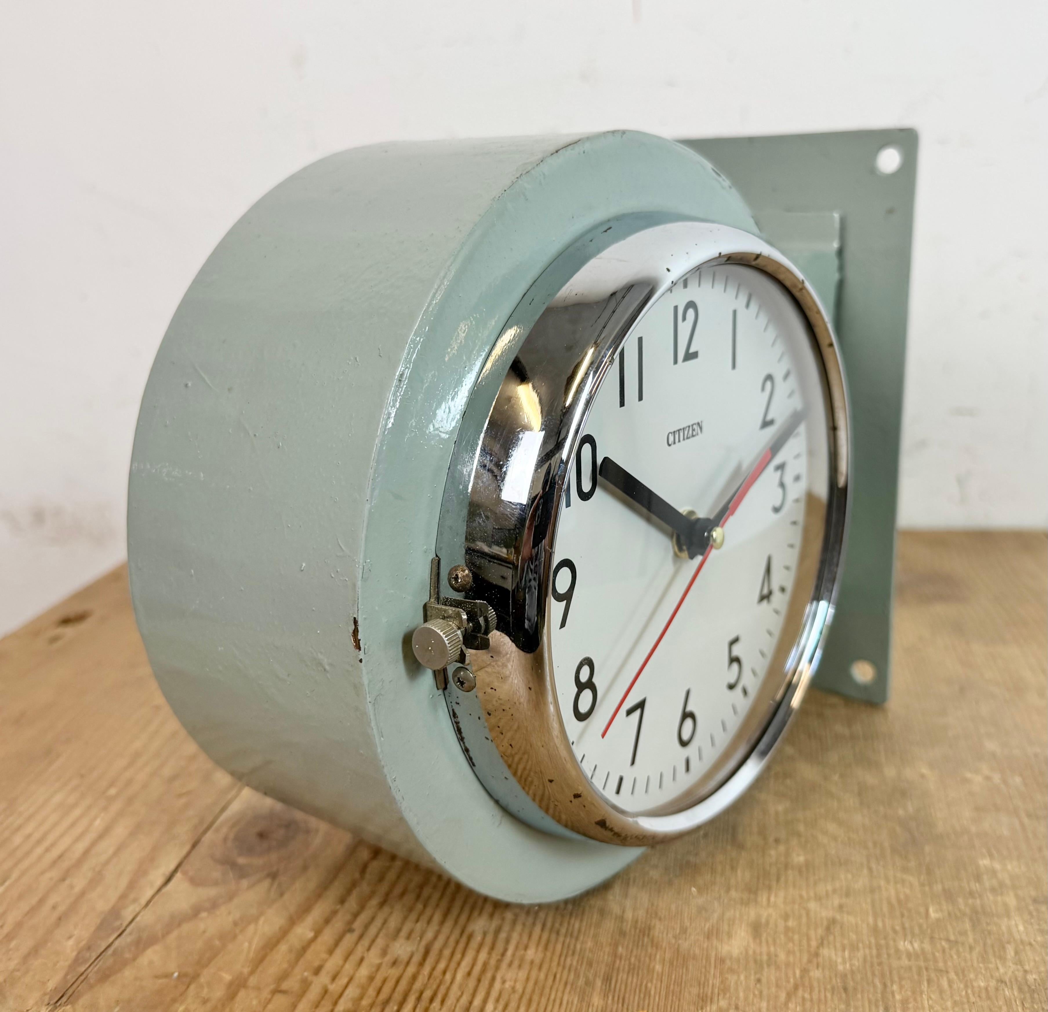 Vintage Green Citizen Double-Sided Navy Wall Clock, 1980s For Sale at ...
