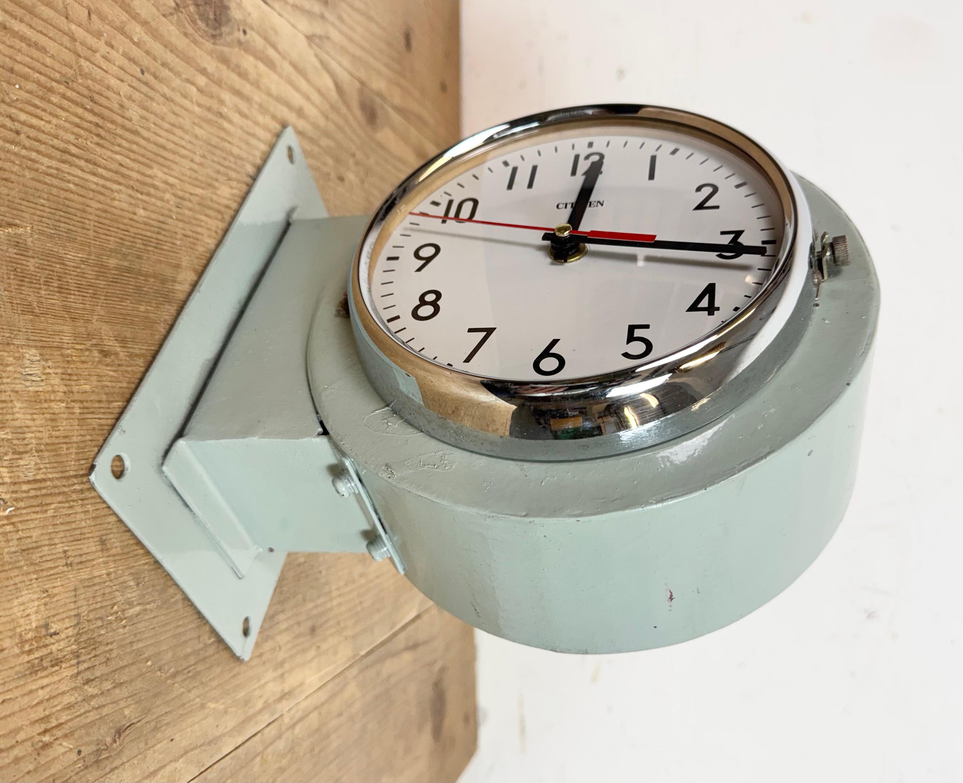Vintage Green Citizen Double-Sided Navy Wall Clock, 1980s For Sale at ...