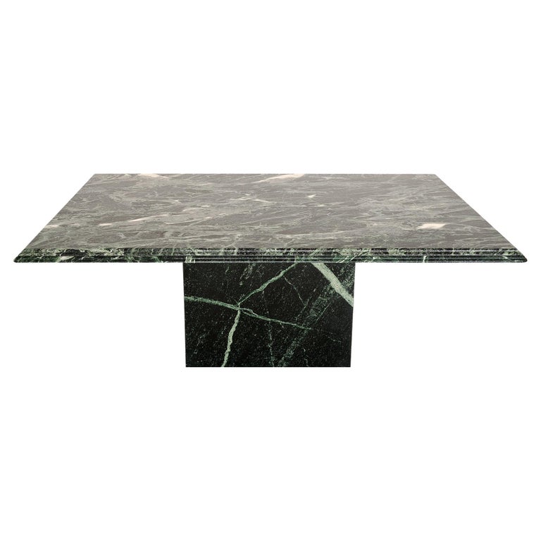 Vintage Green Marble Dining Table at 1stDibs
