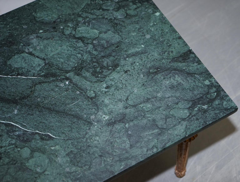 Vintage Green Marble Top with Hand Carved Gold Giltwood Base Coffee ...
