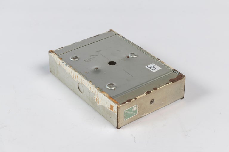 Vintage Green Metal "Exit/Uit" Sign For Sale at 1stDibs