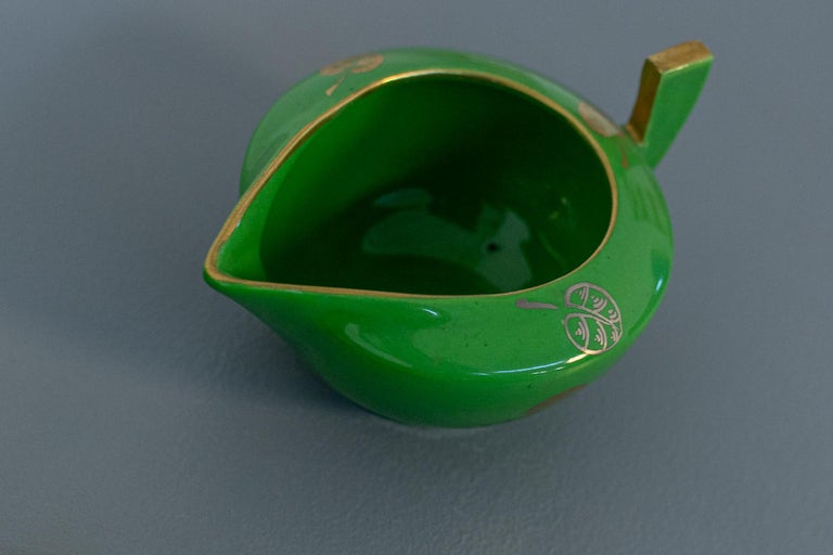 Vintage Green Porcelain Tea Set For Sale at 1stDibs