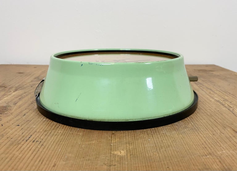 Vintage Green Seiko Navy Wall Clock, 1970s For Sale at 1stDibs