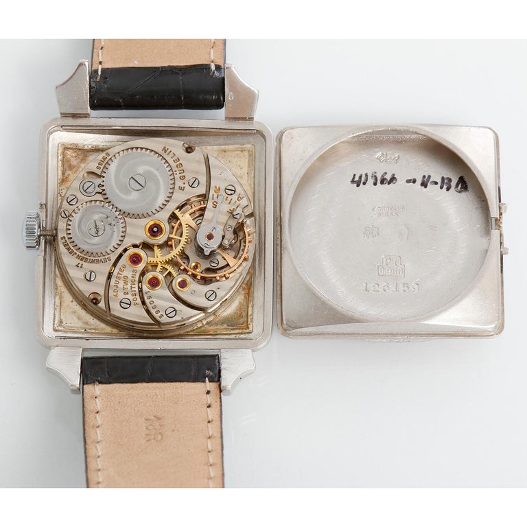 Vintage Gubelin Platinum Men's Watch at 1stDibs