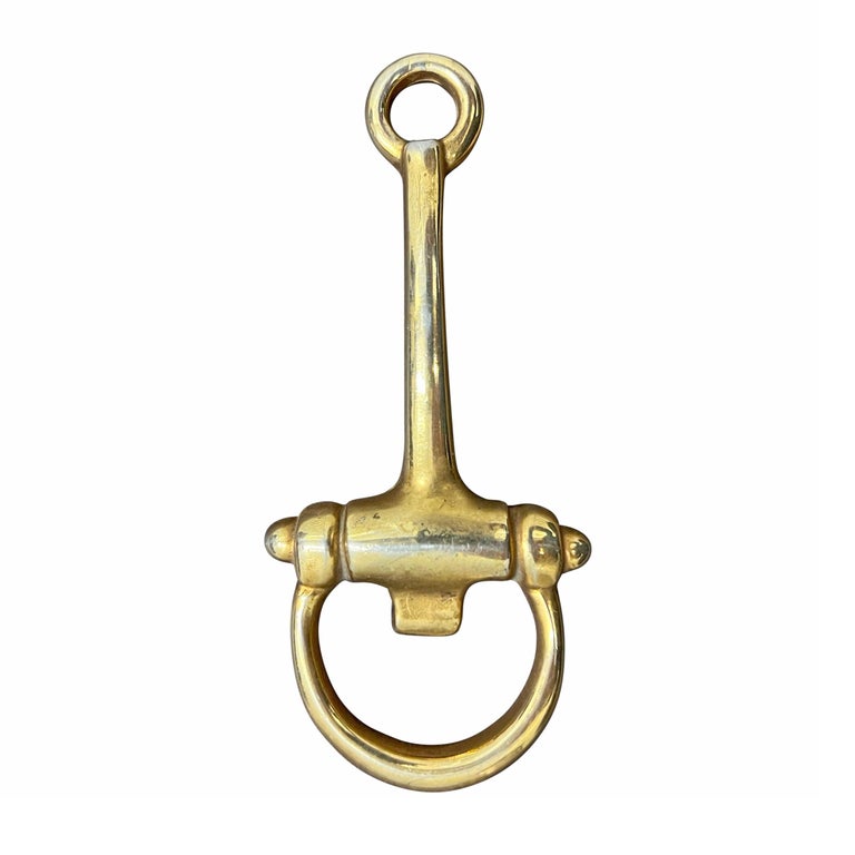 Vintage Gucci Gold-Plated Horsebit Bottle Opener For Sale at 1stDibs