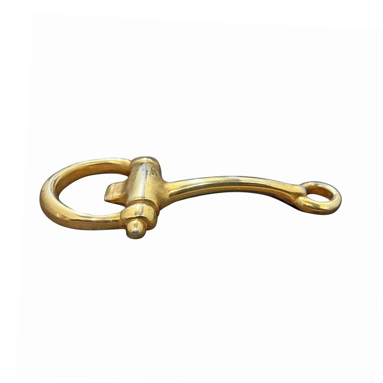 Vintage Gucci Gold-Plated Horsebit Bottle Opener For Sale at 1stDibs