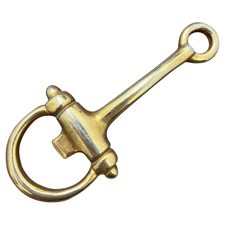 Vintage Gucci Gold-Plated Horsebit Bottle Opener For Sale at 1stDibs