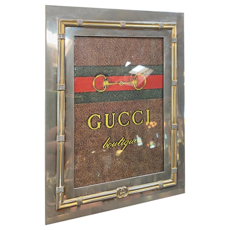 Vintage Gucci Silver and Gold Photo Frame, 1970s at 1stDibs | gucci ...
