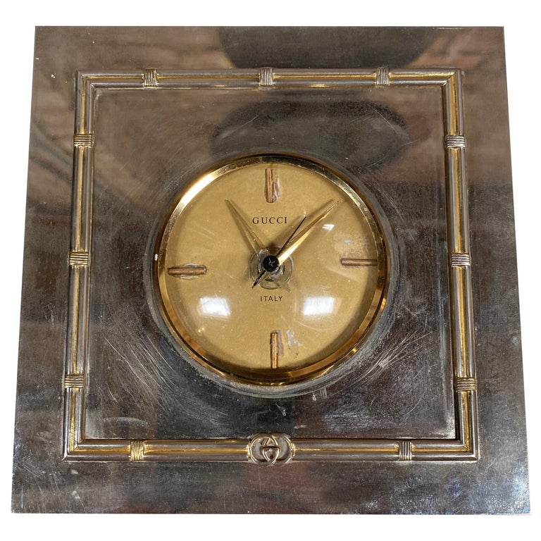 Vintage Gucci Table Clock, 1970s at 1stDibs