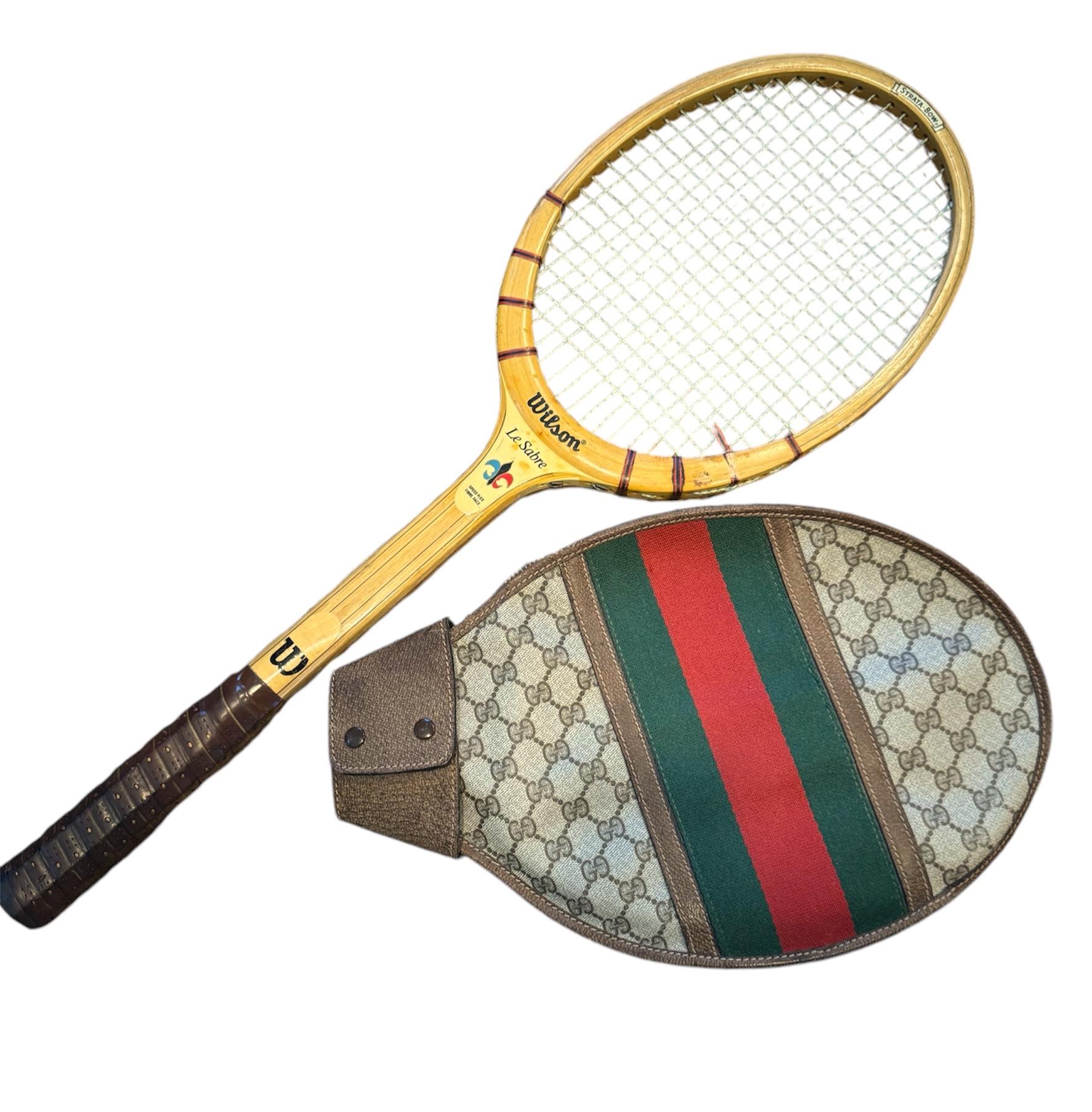 Vintage Gucci Tennis Racket Cover For Sale at 1stDibs
