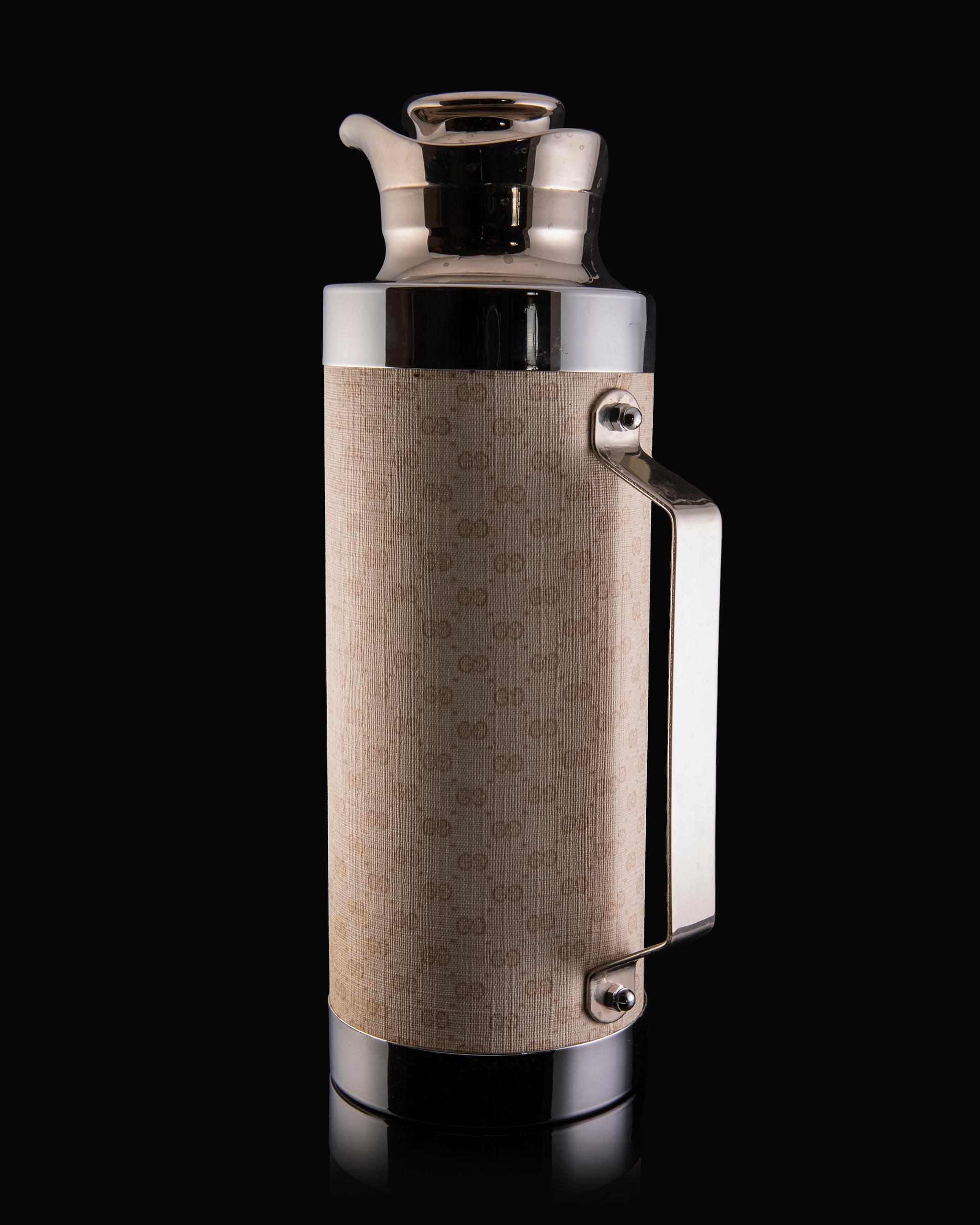 Vintage Gucci Thermos with Gucci Canvas and Metal from the 1970s For ...