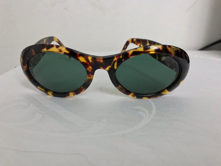 Vintage Gucci Tortoise Shell Sunglasses and Original Leather Case 1970s ...