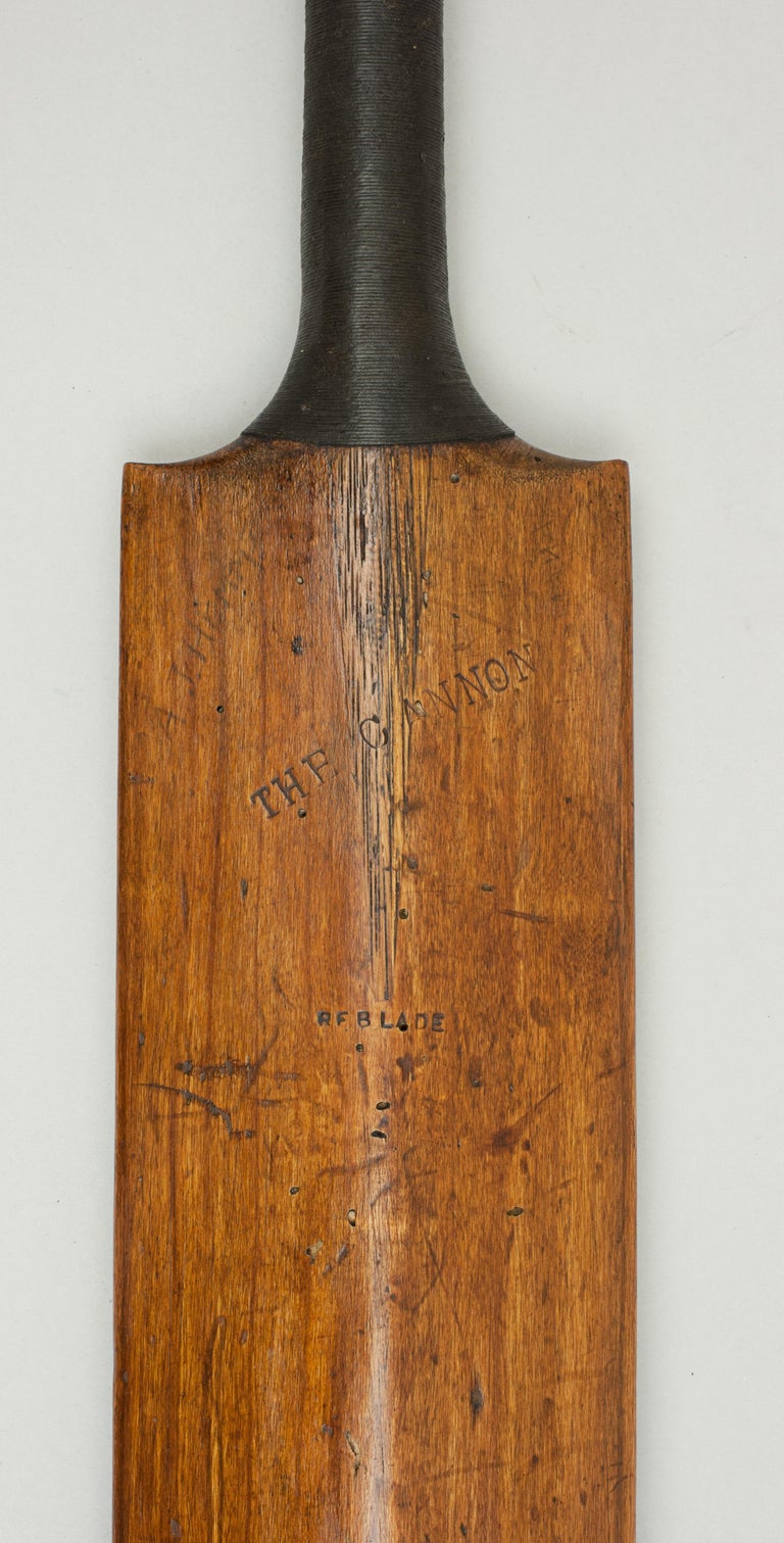 Vintage Gunn and Moore Willow Cricket Bat, 'The Cannon'Treble Spring at ...