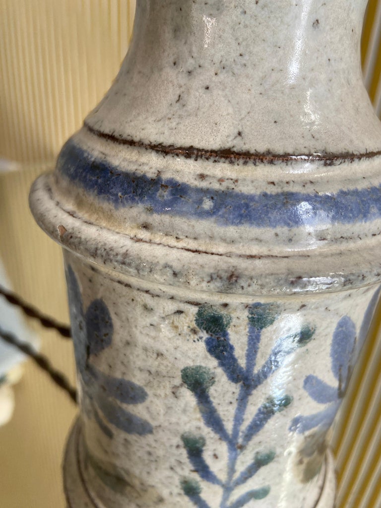 Vintage Gustave Reynaud Ceramic Table Lamp with Customized Shade ...