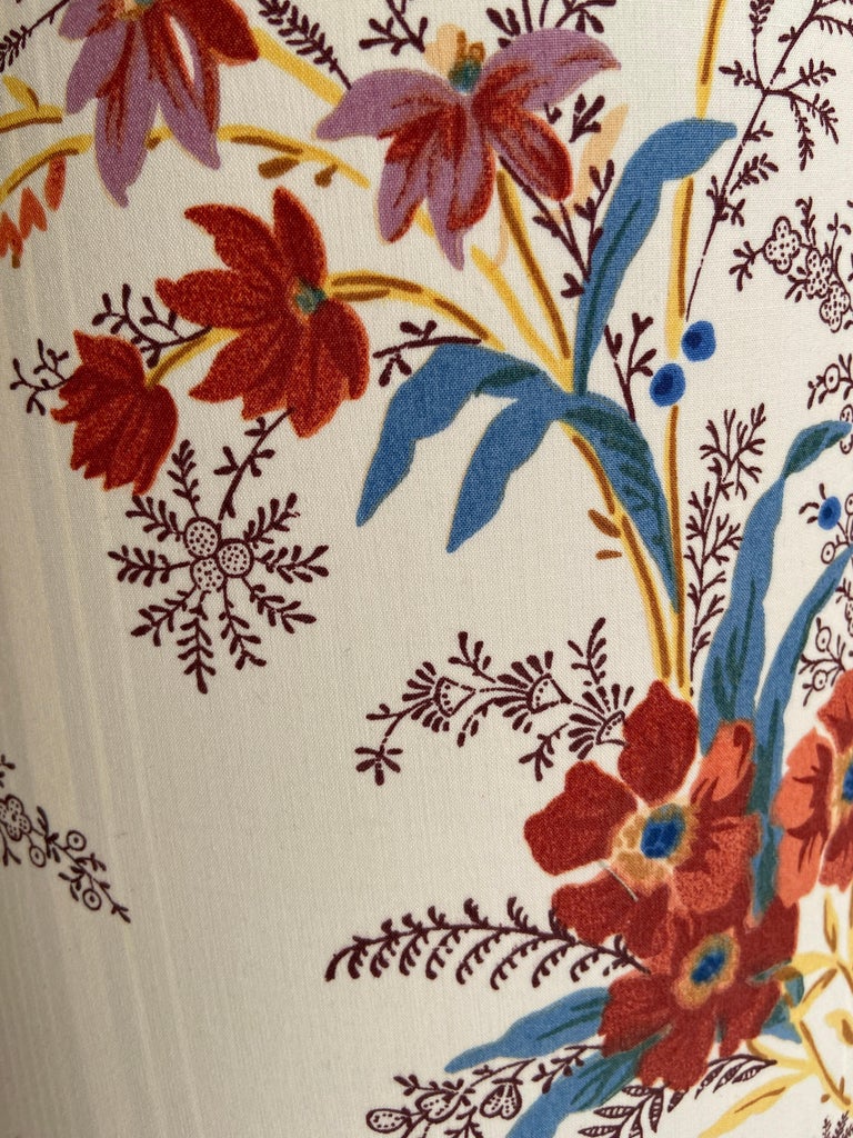 Vintage Gustave Reynaud Ceramic Table Lamp with Customized Shade ...